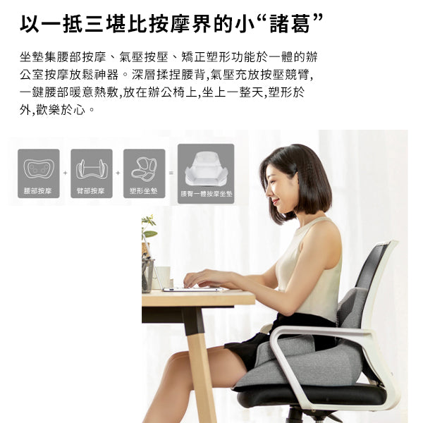 小米有品｜摩摩噠 腰臀一體按摩坐墊 SX352｜立體按摩｜熱敷按摩｜矯正坐姿｜Momoda｜芥辣哥生活百貨 – 芥辣哥生活百貨 ...